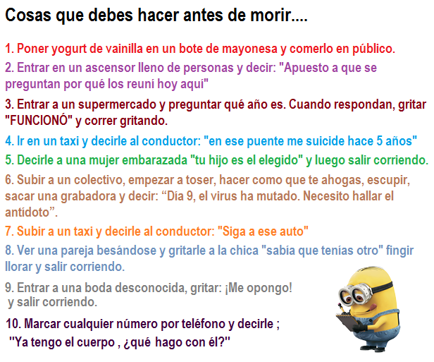 La Calavera Literaria - Blog Literario: 10 cosas que debes hacer antes ...