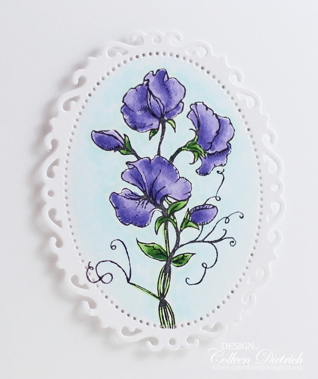 Sweet Pea Sympathy | Colleen Dietrich Designs