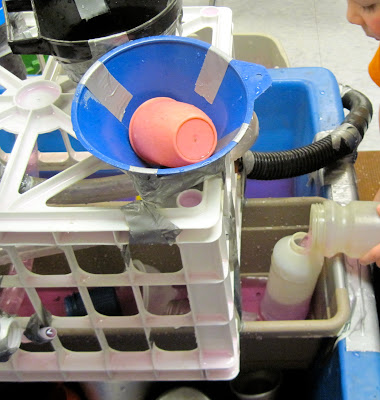 SAND AND WATER TABLES: FUNNELS AND CLEAR PLASTIC TUBING