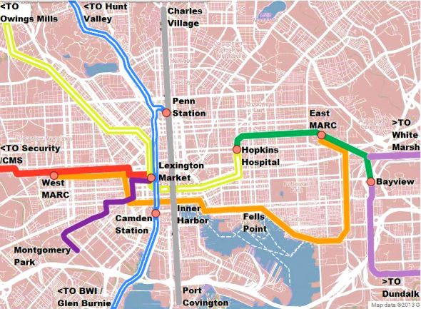 Baltimore InnerSpace: Integrating Light Rail and Streetcars