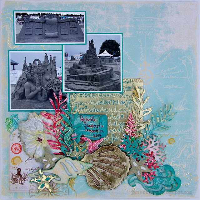 SIZZIX SUMMER LAYOUT INSPIRATION - In My Own Imagination