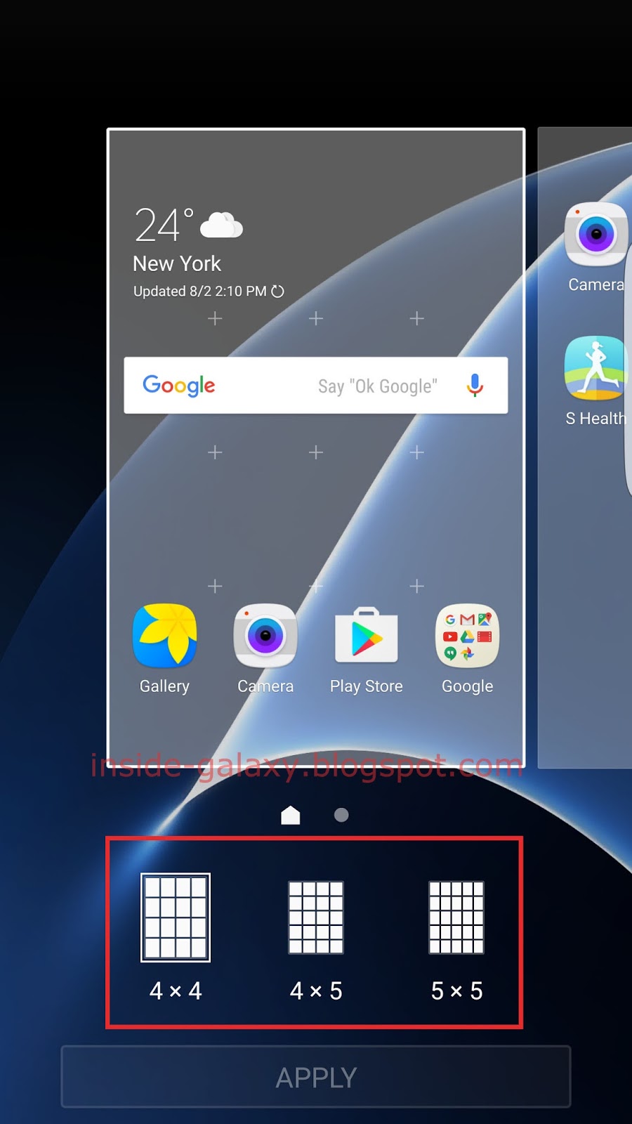 Inside Galaxy: Samsung Galaxy S7 Edge: How to Change Screen Grid Size ...