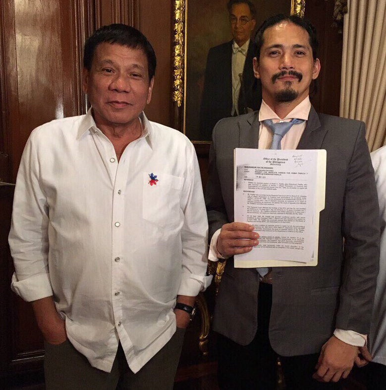 Robin Padilla Gets Back His Full Restoration of Political and Civil Rights