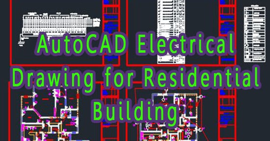 AutoCAD Electrical Drawing for Residential Building