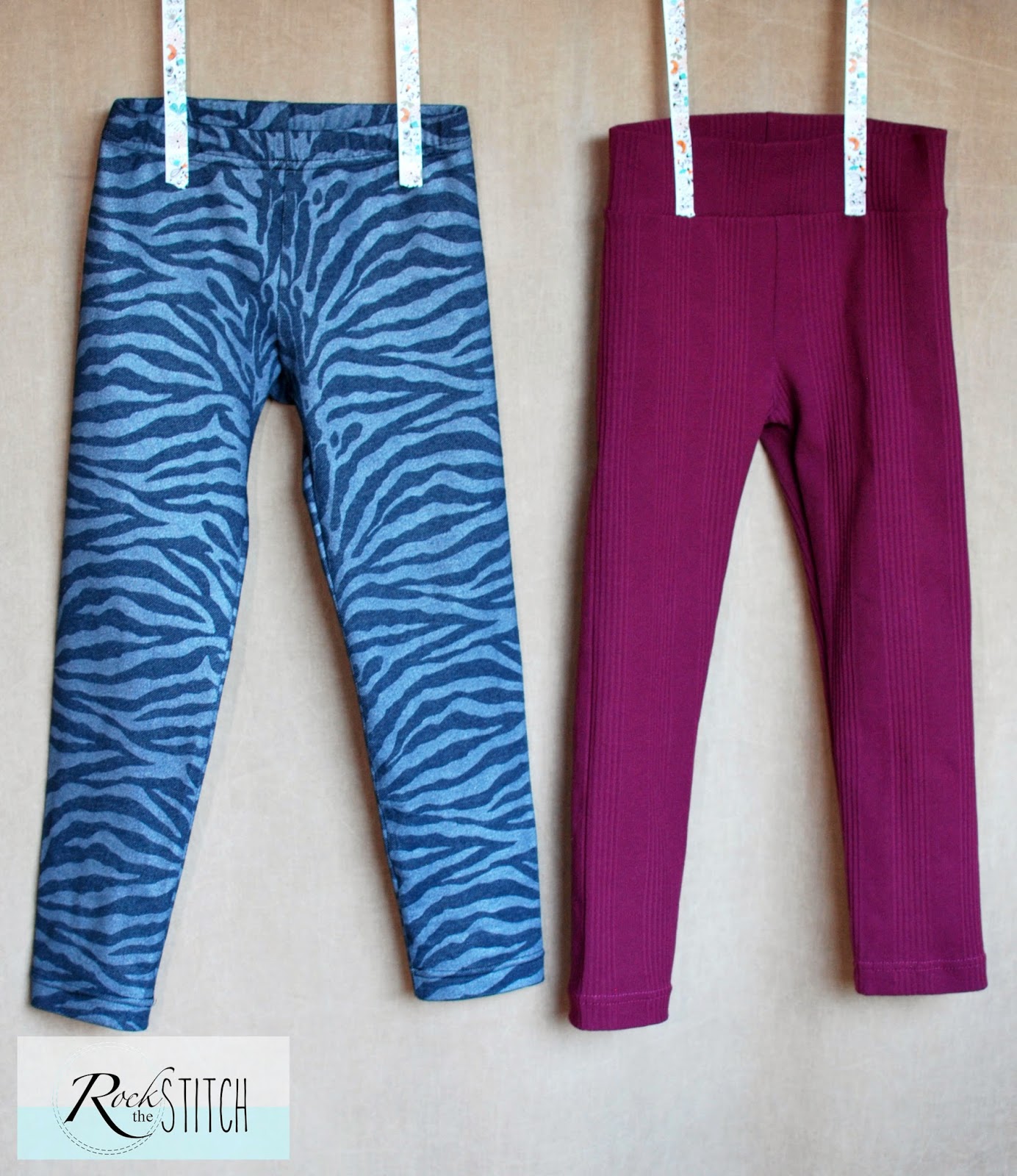 Rock the Stitch: Girls Basic Leggings - free pattern!