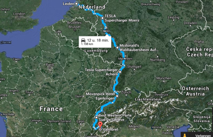 Travelling electric: From The Netherlands to the Alps, via Germany