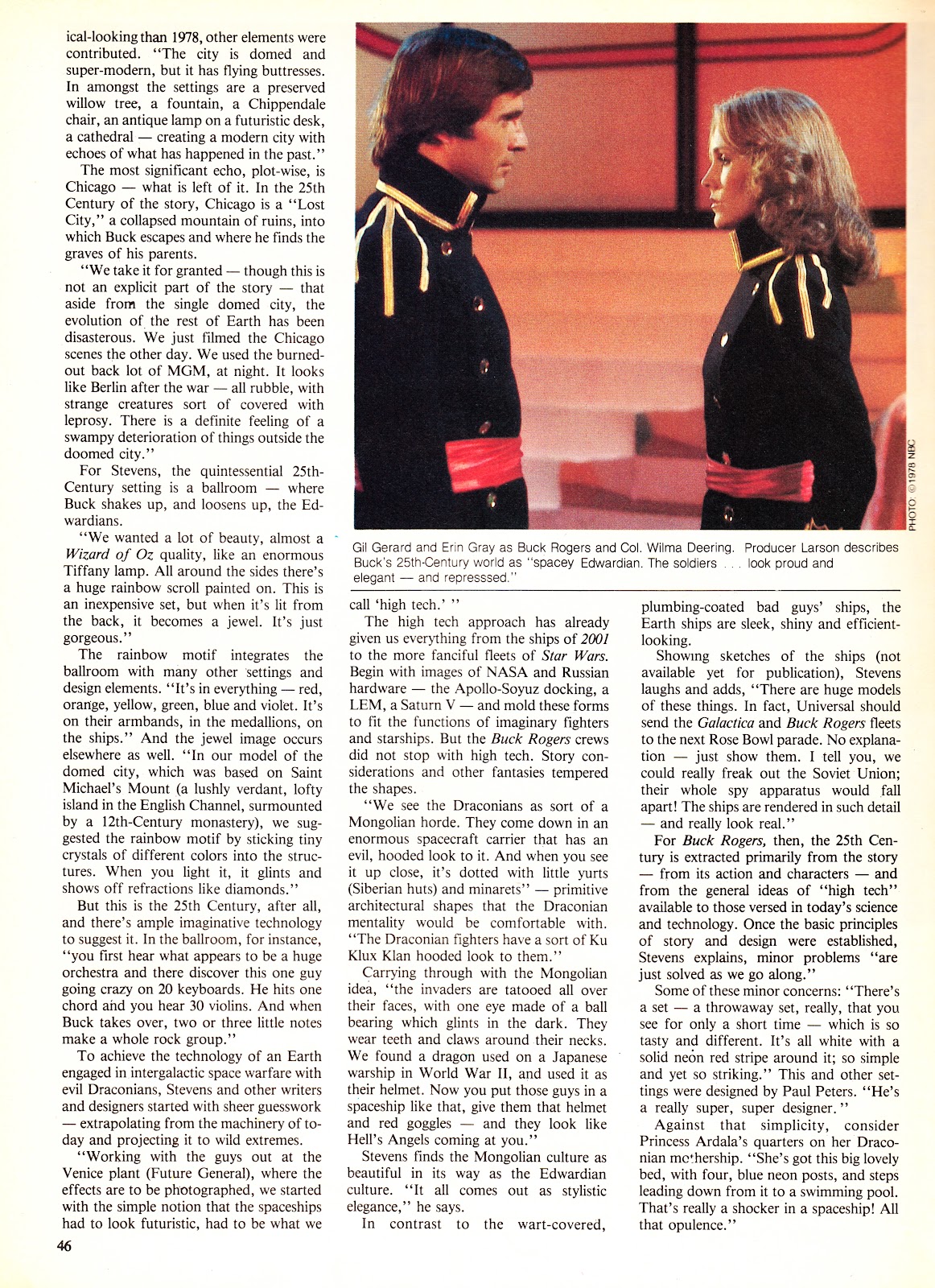 STARLOGGED - GEEK MEDIA AGAIN: 1979: LESLIE STEVENS DISCUSSES BUCK ...