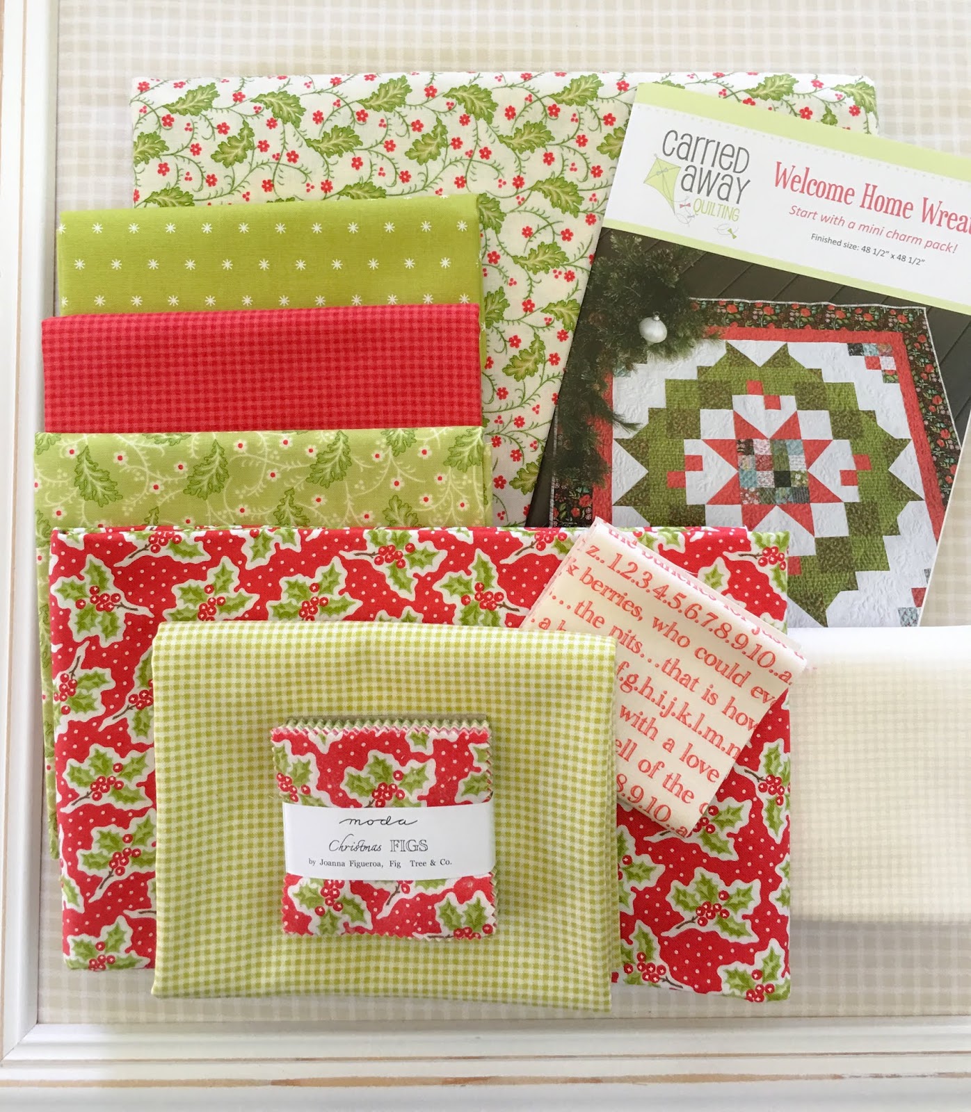Carried Away Quilting: Custom kits featuring Christmas Figs by Fig Tree ...