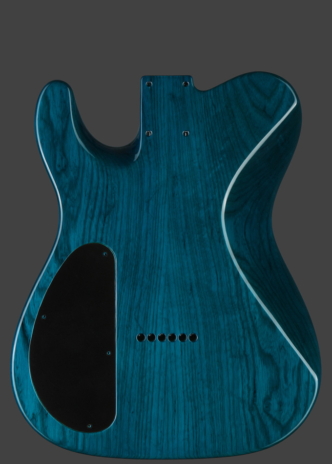 Turquoise Burst Chambered GK synth Tele | Unofficial Warmoth Forum