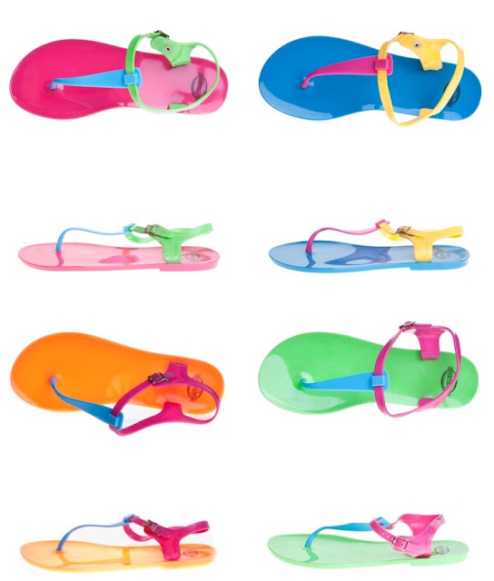 My Chic Closet: Candy Bag Clon y Sandalia-Chanclas de Plastico y Colorines!