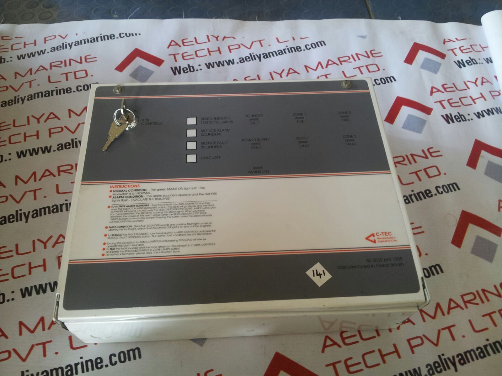 C-TEC FF 392-2 FIRE ALARM CONTROL PANEL - Aeliya Marine