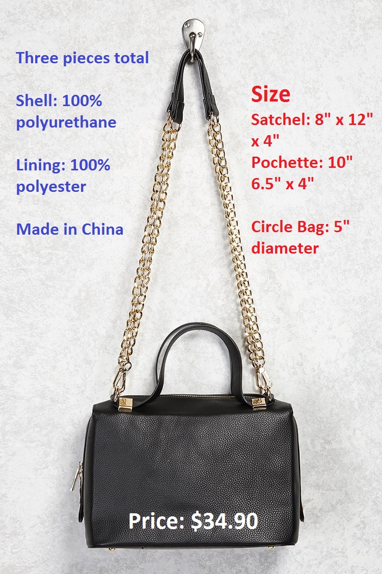 Beautiful 3 in 1 Satchel Handbag