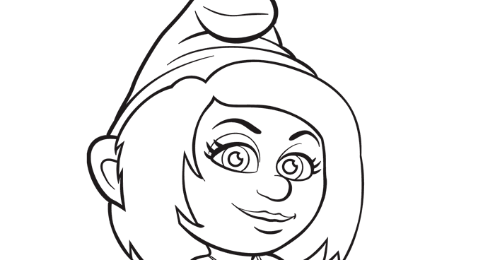 Smurfette And Vexy Coloring Pages