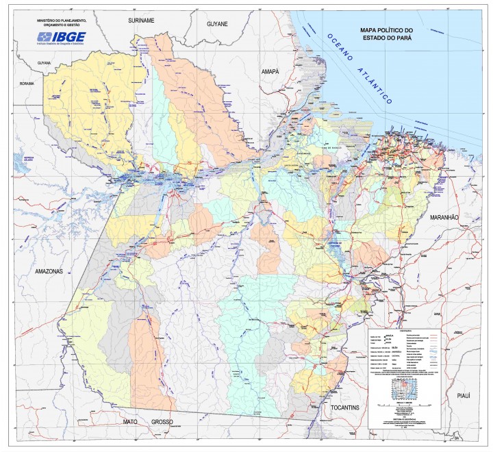 Mapas Geográficos do Estado do Pará