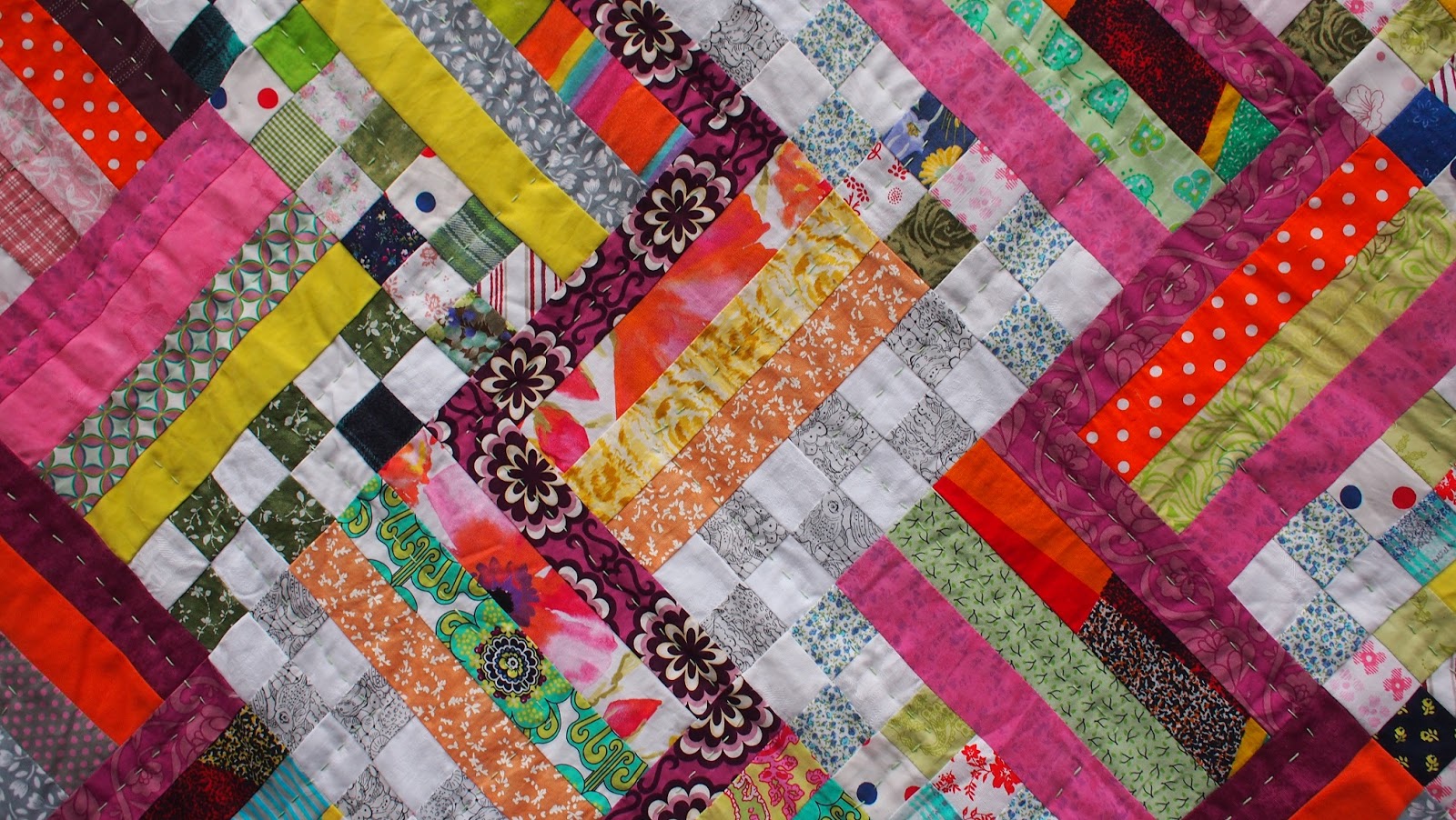 Patchwork Jitka: Life quilt No. 47 Plaid Fence