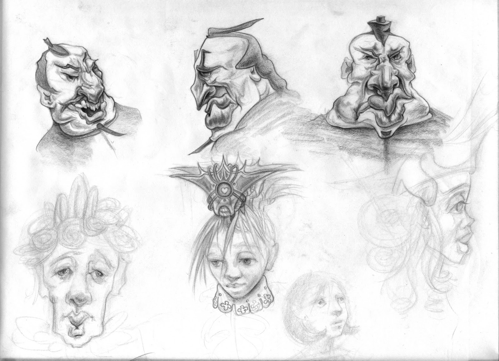 Corey's Art and More . . .: Head Studies