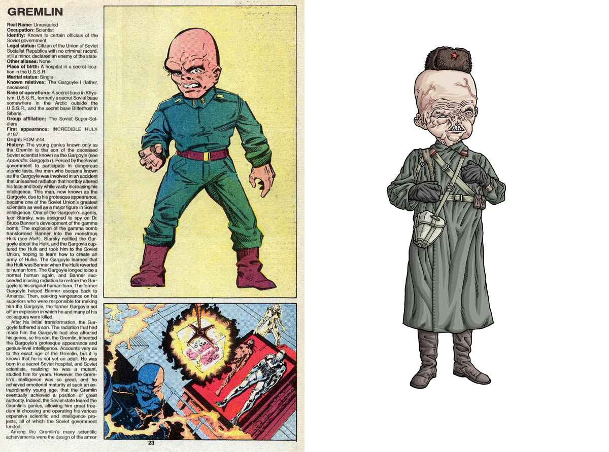 The Official Handbook to the Marvel Universe - REDUX Edition: GREMLIN ...