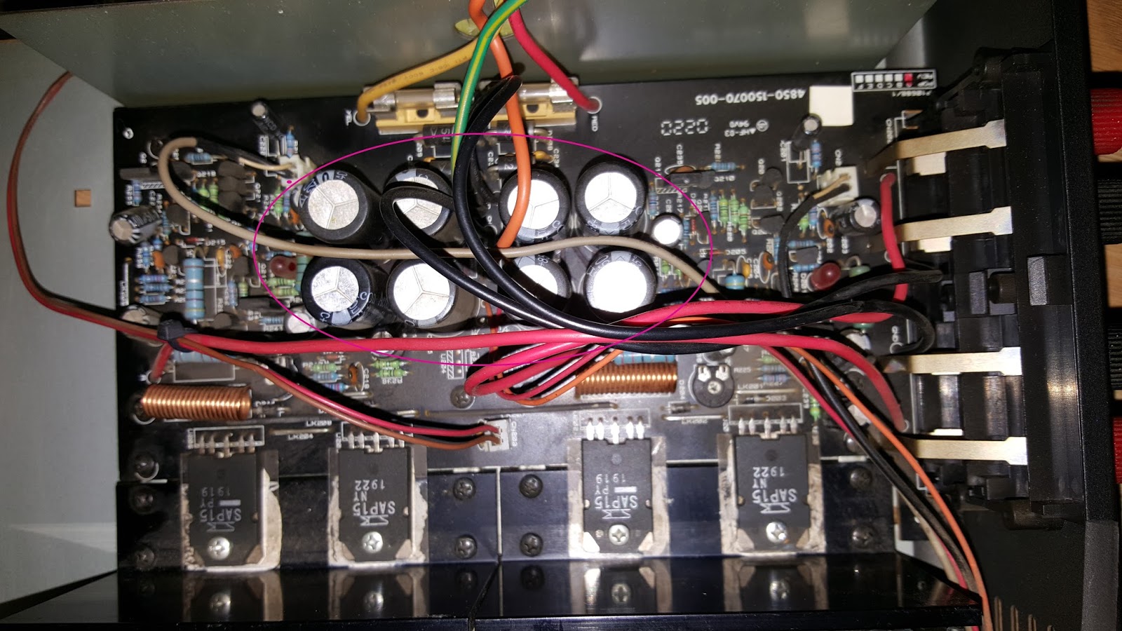 the cambridge audio p500 power amplifier