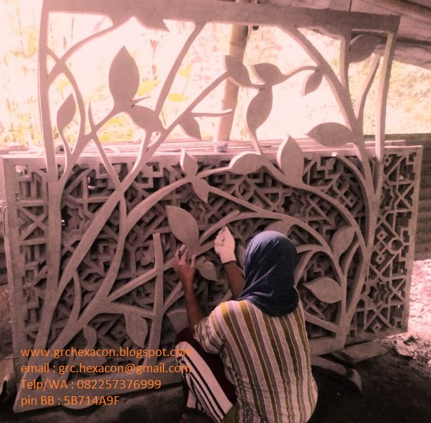 GRC HEXACON INDONESIA : Krawangan GRC Floral Motif Daun Ranting Order ...