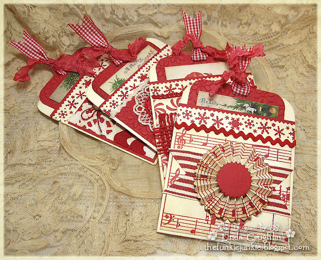 The Funkie Junkie: Library Card Fold Christmas Cards