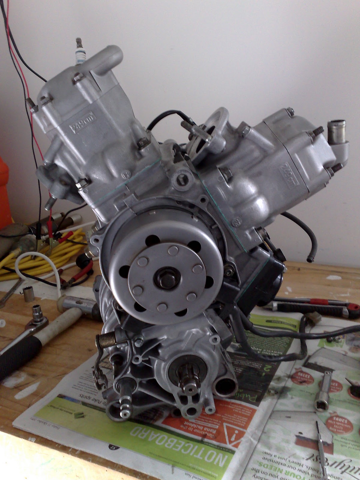 NSR250 Forum: Engine re-assembly completed