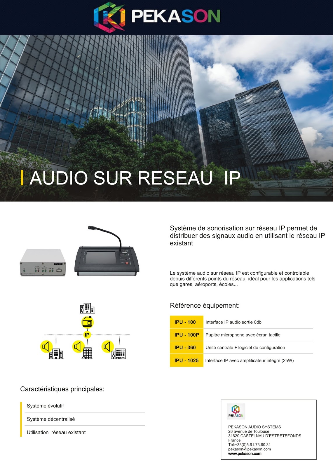 Sonorisation sur réseau IP