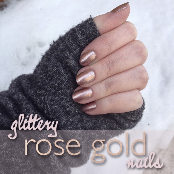 routinebeauty: Rose Gold Nails - Orly Rage Swatch