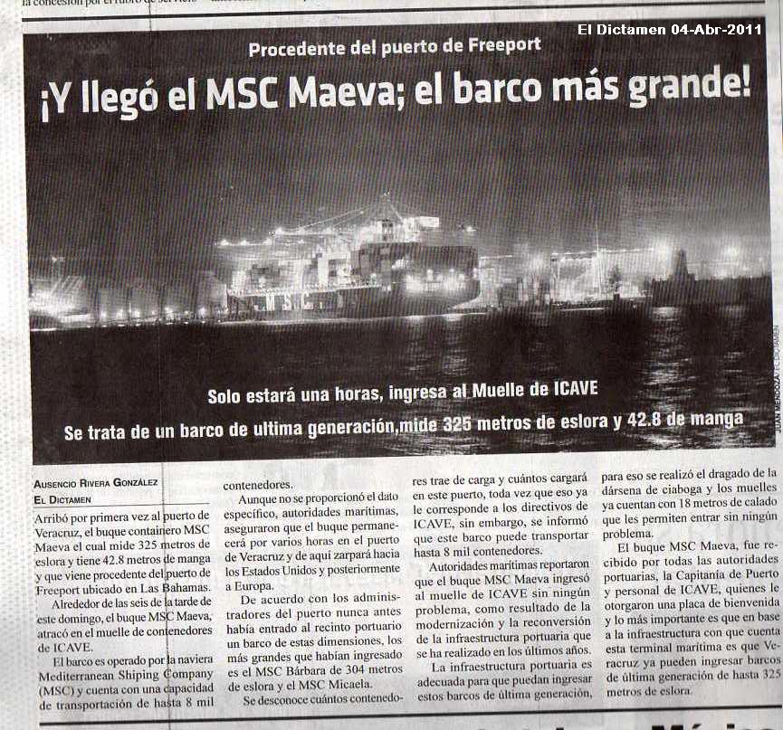 Marinos Mercantes Mexicanos: Notas Periodisticas