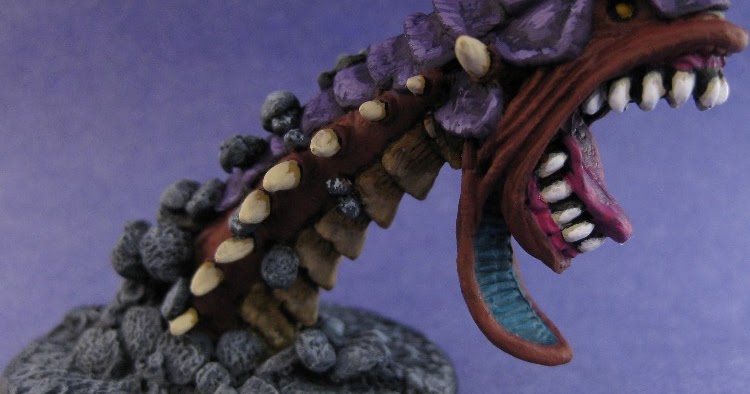 Miniature Painting: Reaper Miniatures Cavern Worm - 2521