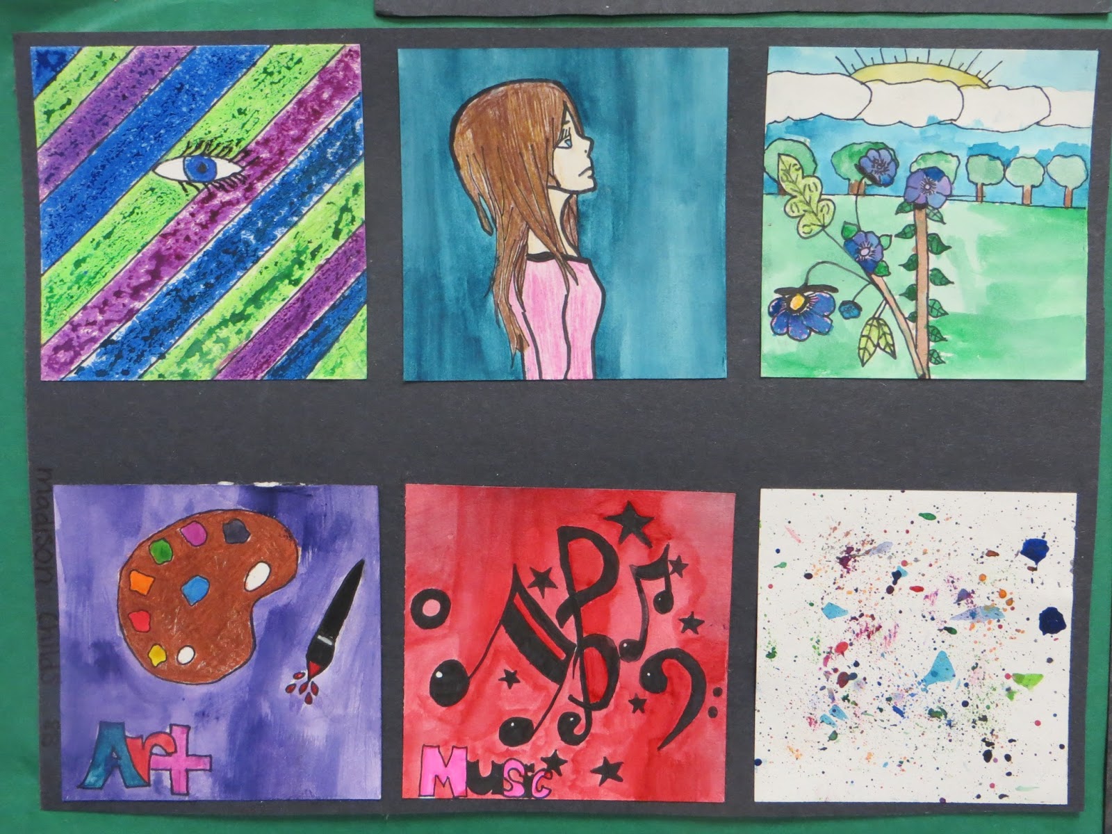 Shana's Art Room : Nine Square Project Take Two