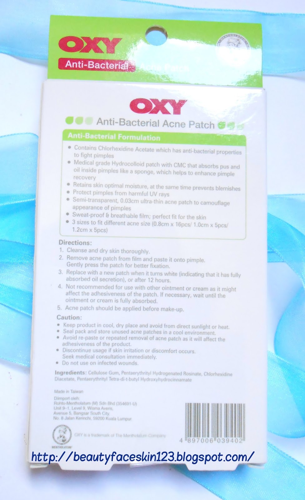 GREAT SKINandLIFE: REVIEW ON OXY ACNE PATCH