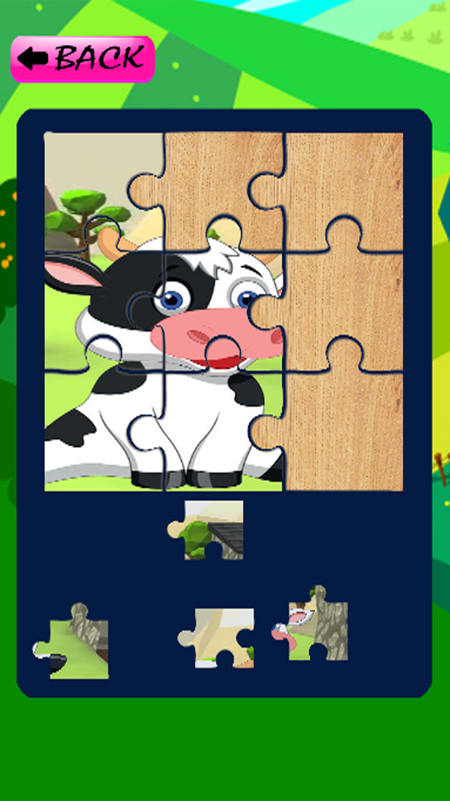 Cow Farm Games Jigsaw Puzzles For Kids Version