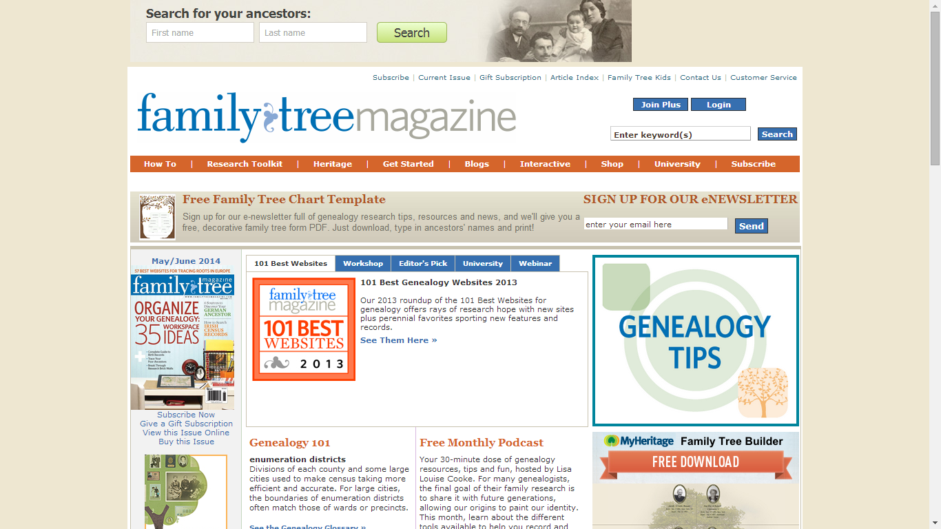 Genea-Musings: Family Tree Magazine Highlights Best 101 Genealogy ...