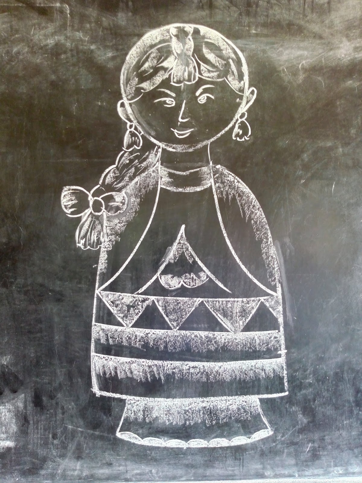 LINE DRAWING OF CHALK
