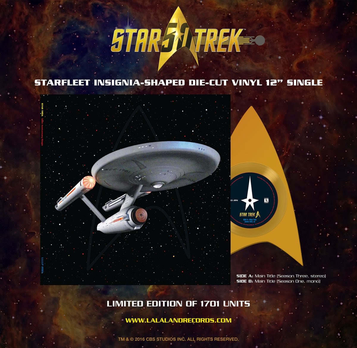 The Trek Collective: New Star Trek shaped vinyl single