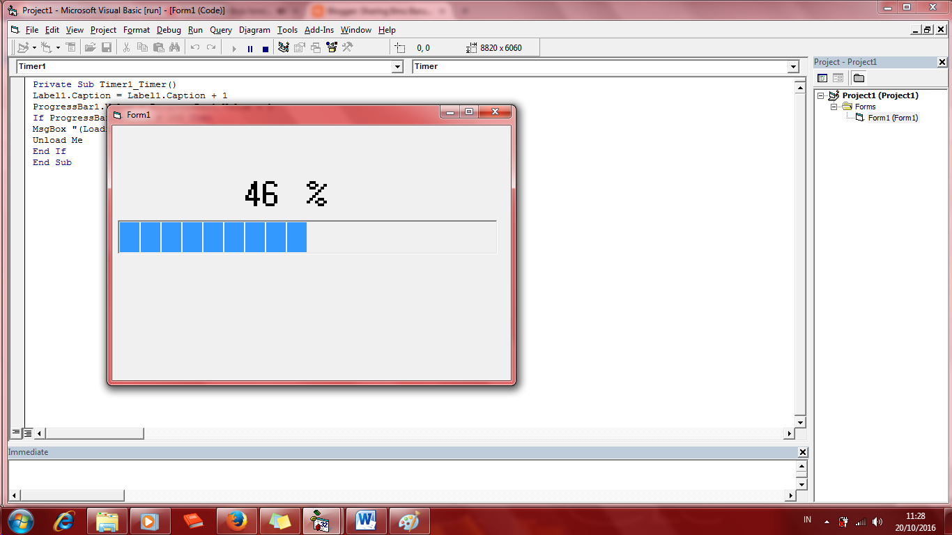 Cara membuat loading di visual basic 6.0 - Sharing Ilmu Baru