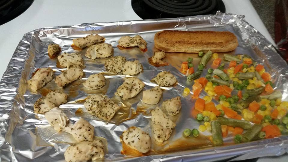 Plate for One: Healthy Baked Chicken Nuggets | Hodge Podge Moments