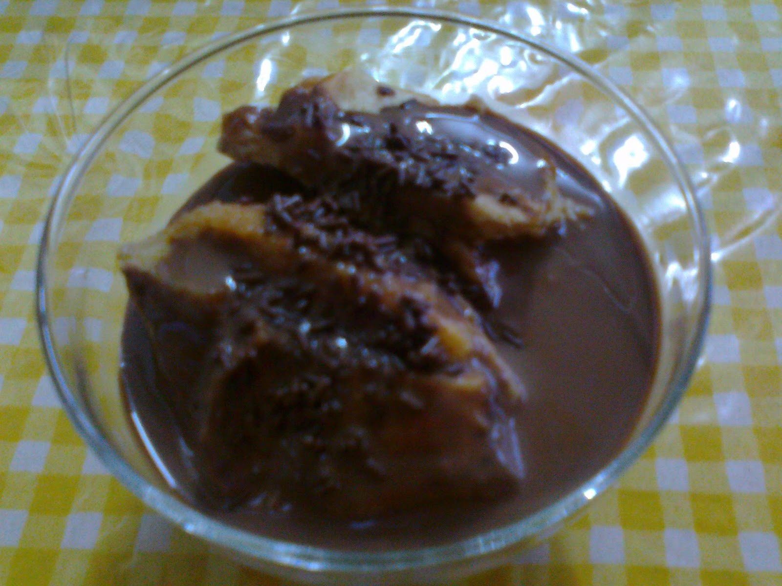 Resepi Pilihan: Puding Roti Sos Coklat