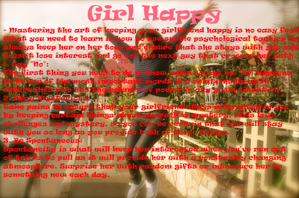 1-preference: How to Make Any Girl Happy - Using Highly-Charged ...