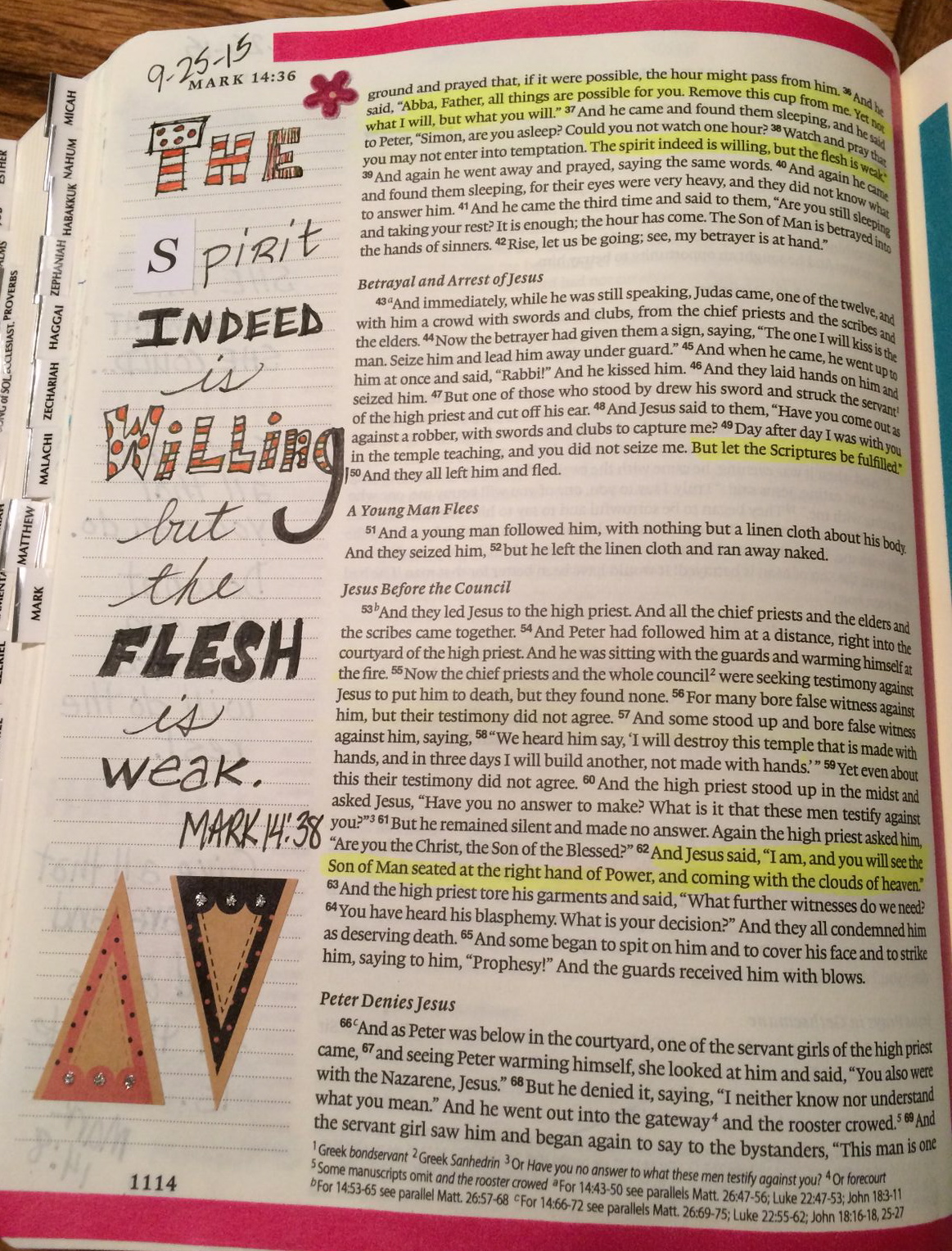 LIFE AT TRACEY SPEED: BIBLE JOURNALING....MARK