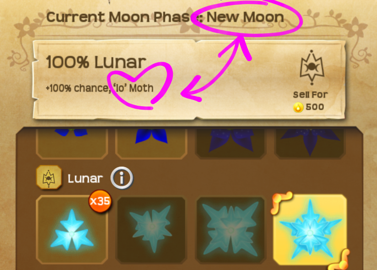 A Flutter Starlight Journey: Lunar Moths Cycle & How To Get Lunar Flowers