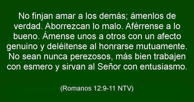Romanos 12: 9-11 - Versículos Bíblicos