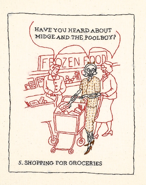 the textile blog: The Artist Mary Mazziotti - Laughter in the Face of Death