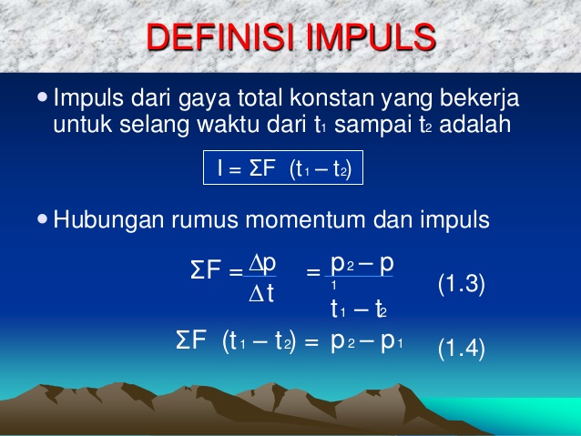 Momentum, Impuls,Tumbukan Fisika - Mari Belajar