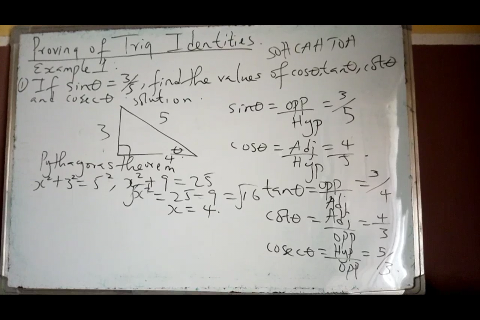 Science Lair: Solving Basic Examples on Trig Identities