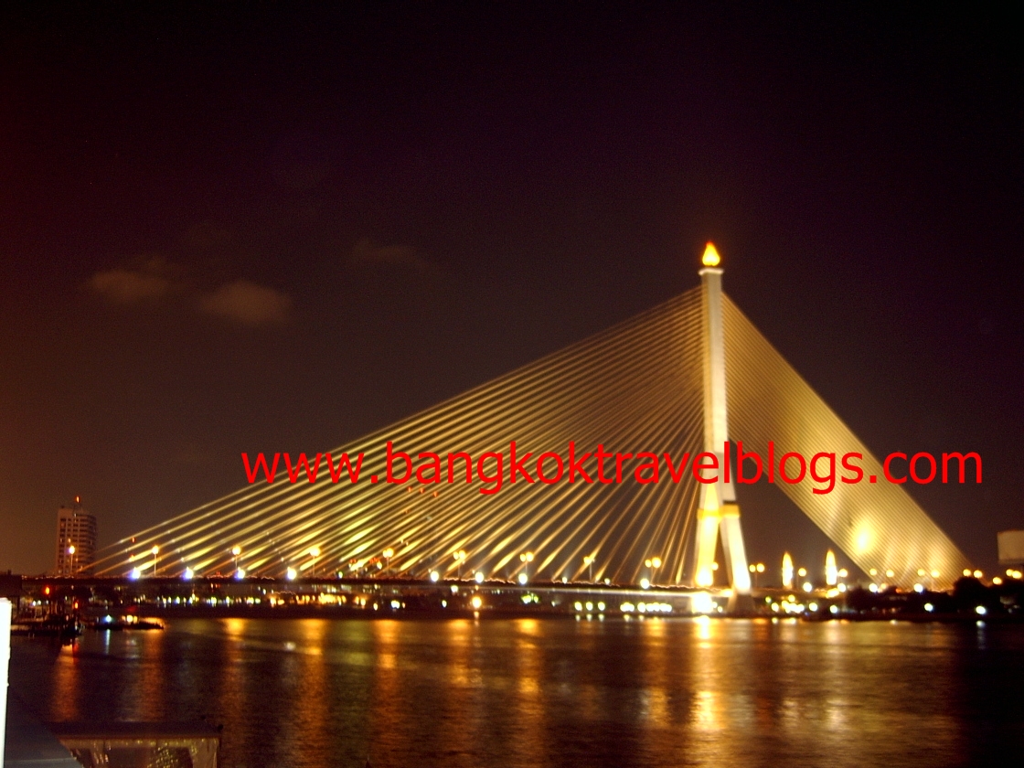 Beautiful Rama VIII Bridge Bangkok