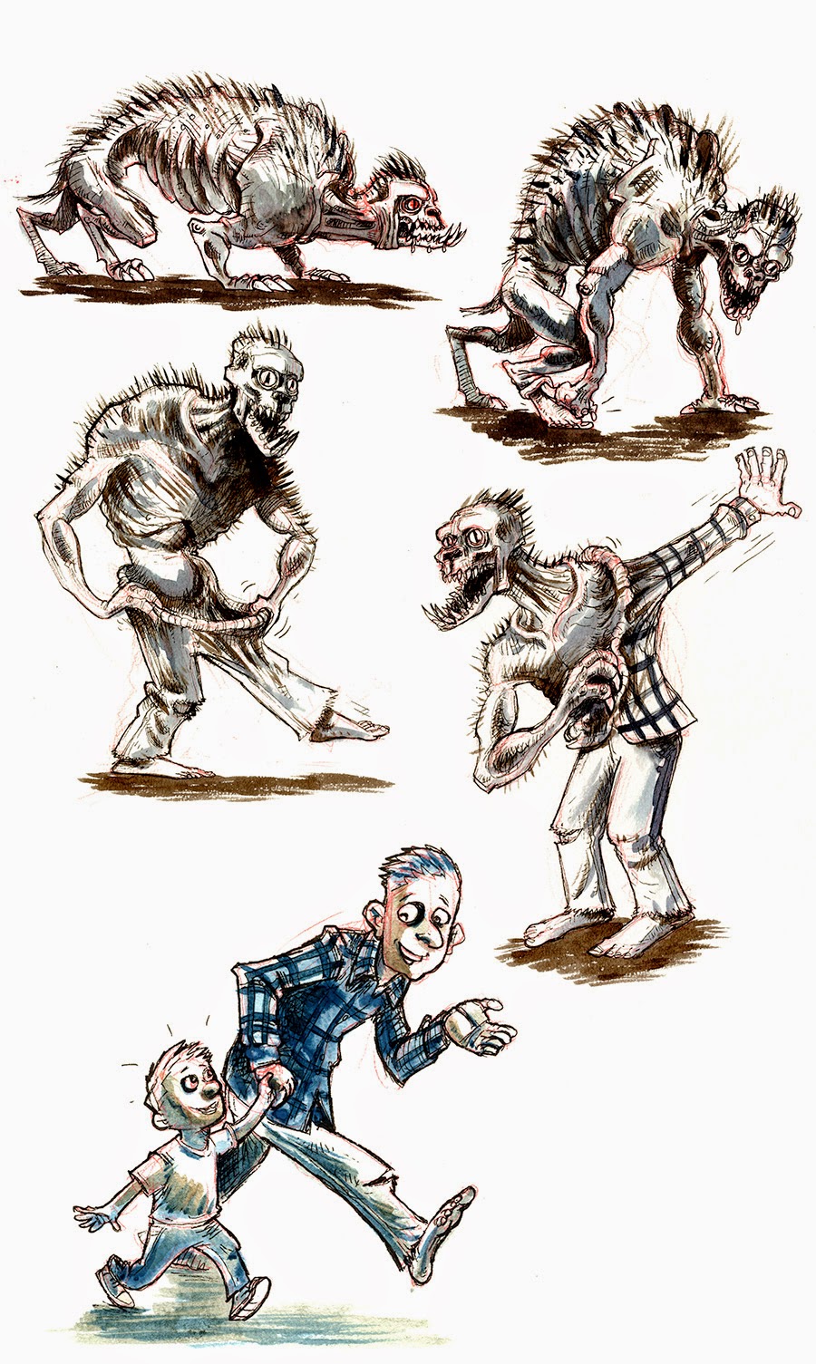 Erik Petri Illustration: Food for Nanu - a horror story