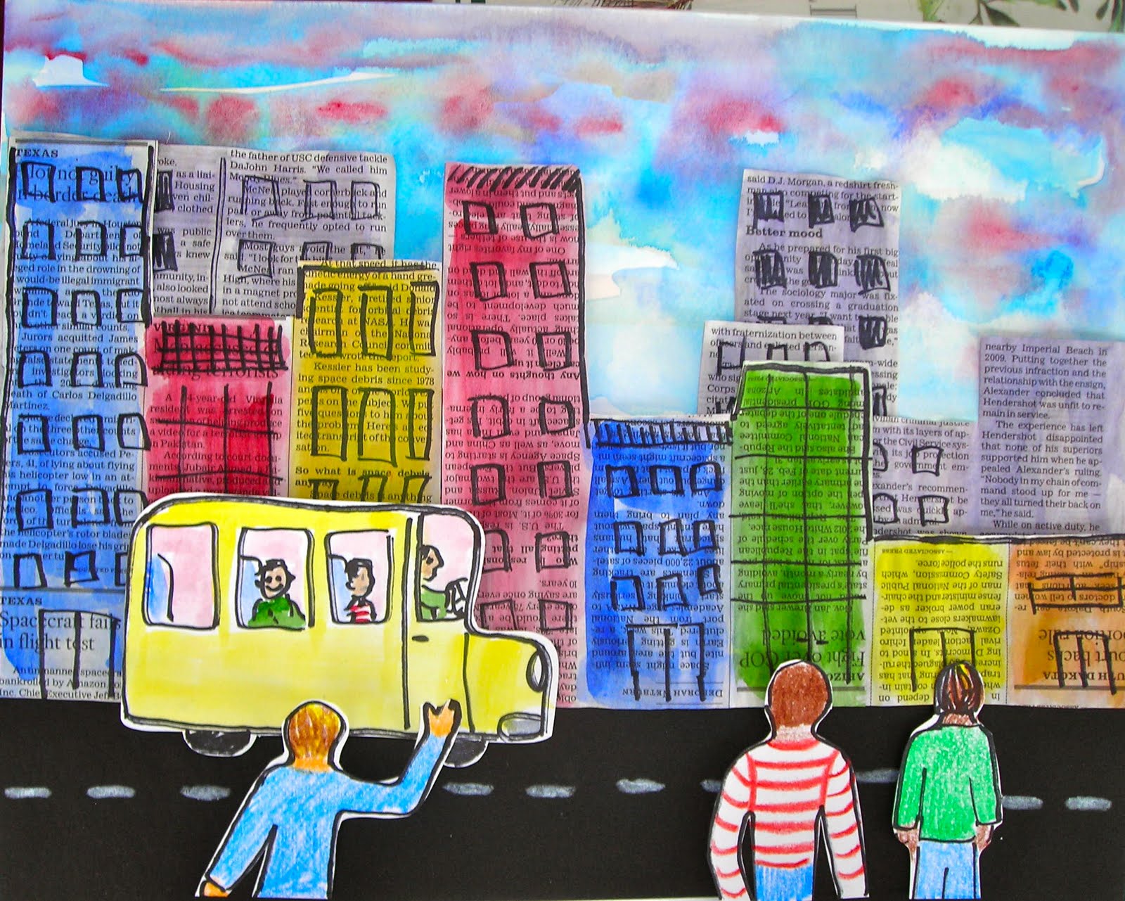 Fine Lines: Newspaper Column Buildings