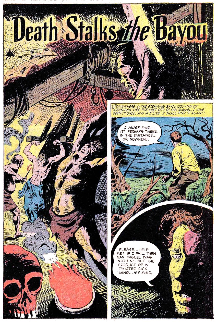 Pappy's Golden Age Comics Blogzine: Number 1676: Death stalks the Bayou!