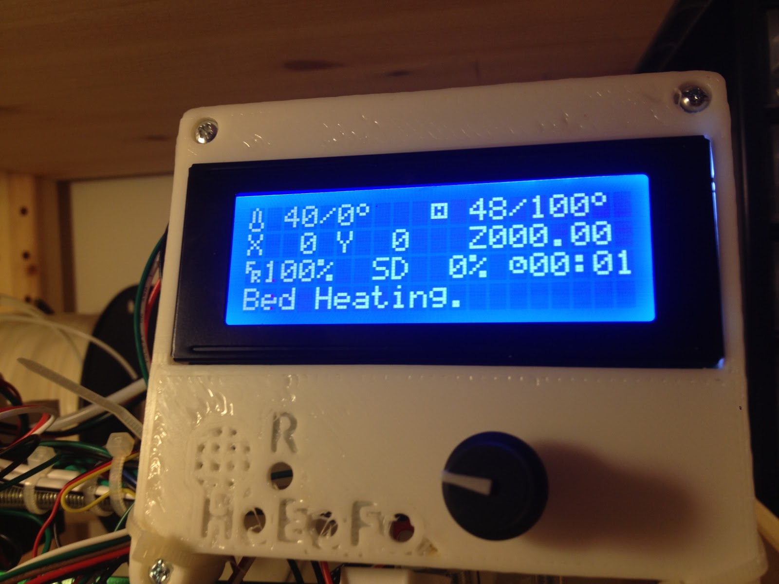 DIYcrap: I2C display and rotary encoder on Melzi